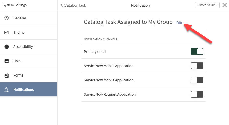 ServiceNow Personal Notifications - ServiceHub