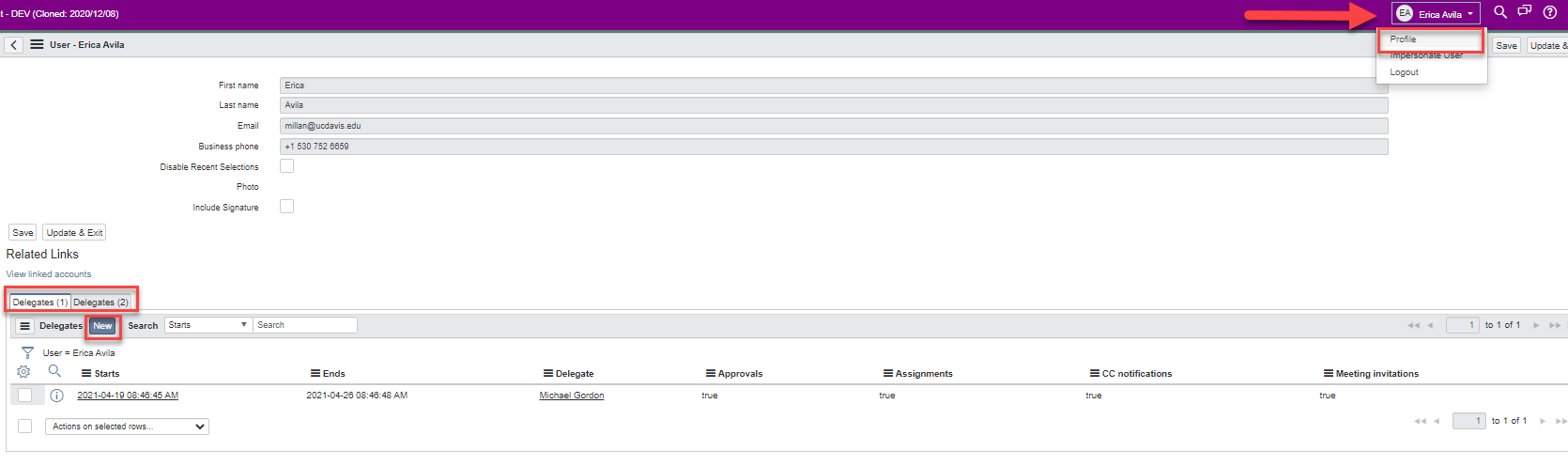 ServiceNow Service Delegation - ServiceHub