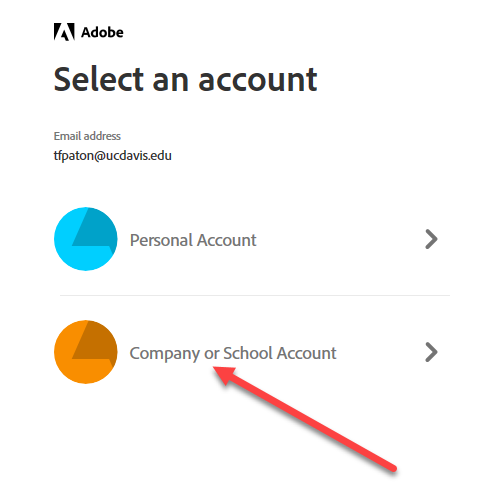 Log Into Adobe Acrobat DC pro with your UC Davis Account - ServiceHub